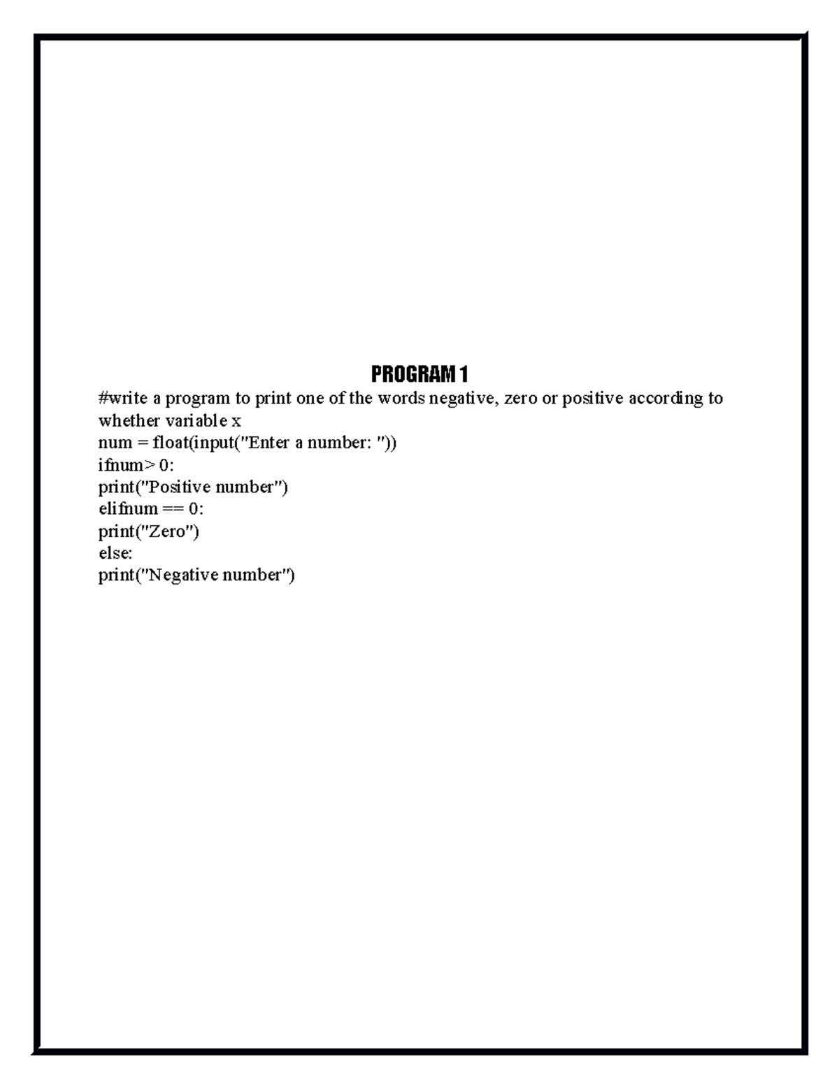 Python Program TERM 1 - #write a program to print one of the words ...