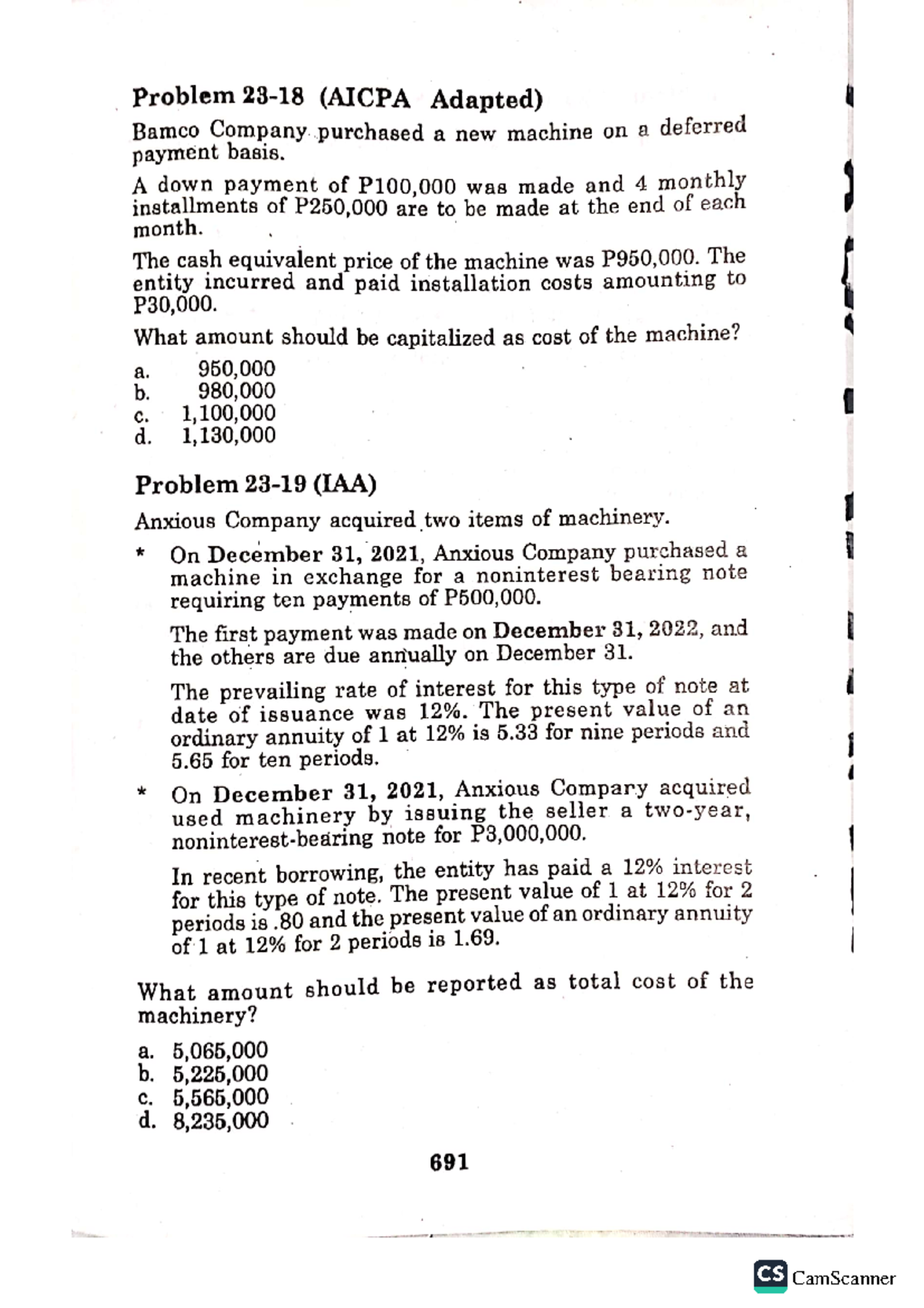 Problem 23 - Intermediate Accounting (Volume One) 2021 Edition Author ...
