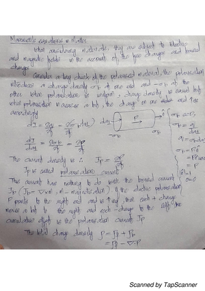 EM04 - Summary - Introduction to Electrodynamics - 1 Chapter 4 Electric ...