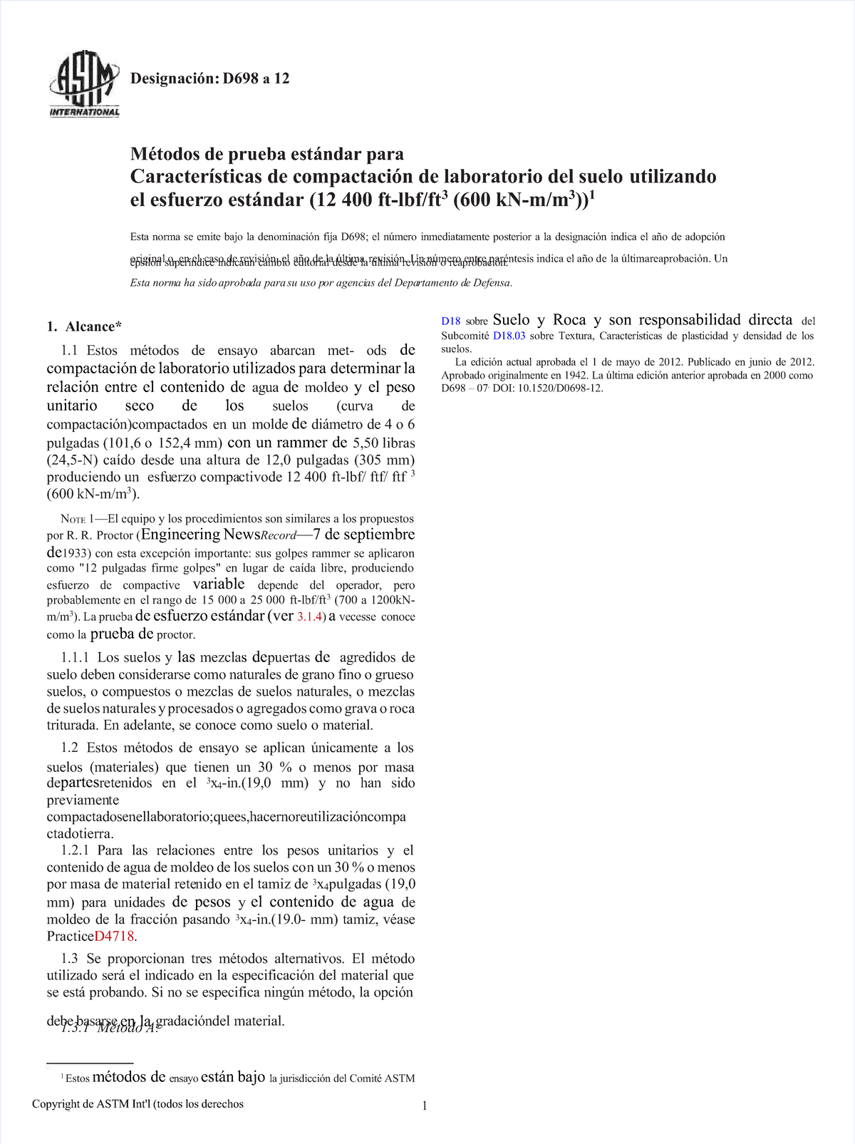 ASTM D-698-Próctor estándar - Designación: D698Designación: D698 aa ...