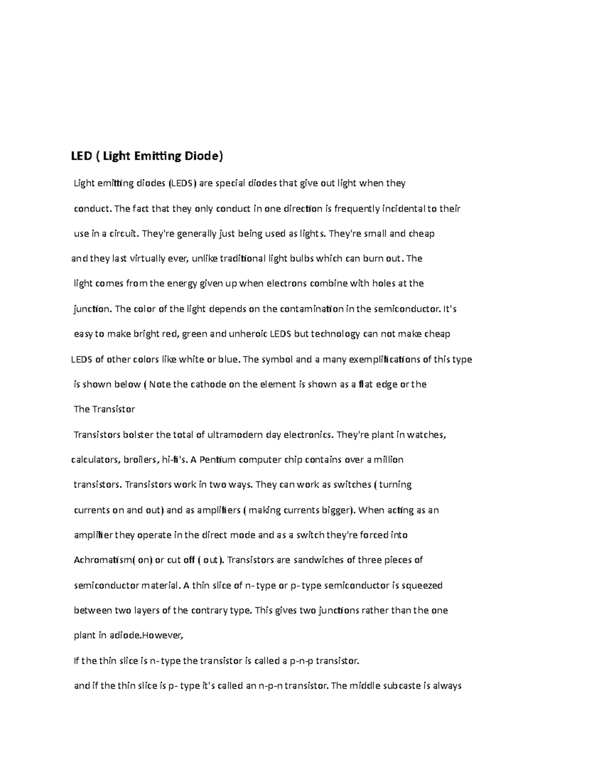 LED ( Light Emitting Diode) - LED ( Light Emitting Diode) Light ...