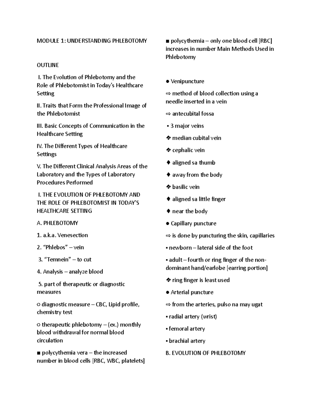 Module 1 Lesson 1 Summary Principles Of Medical Technology Practice 2