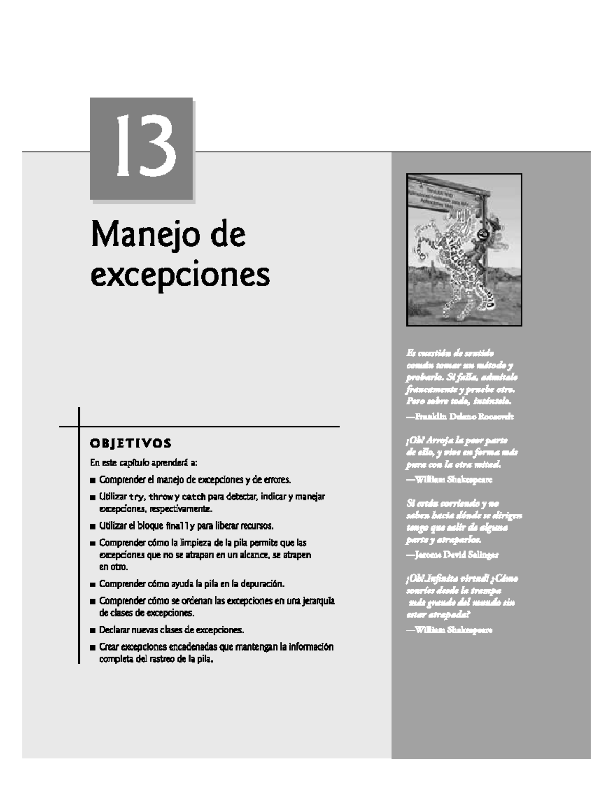 Deitel Cap 13 manejo de excepciones - 13 Manejo de excepciones Es ...