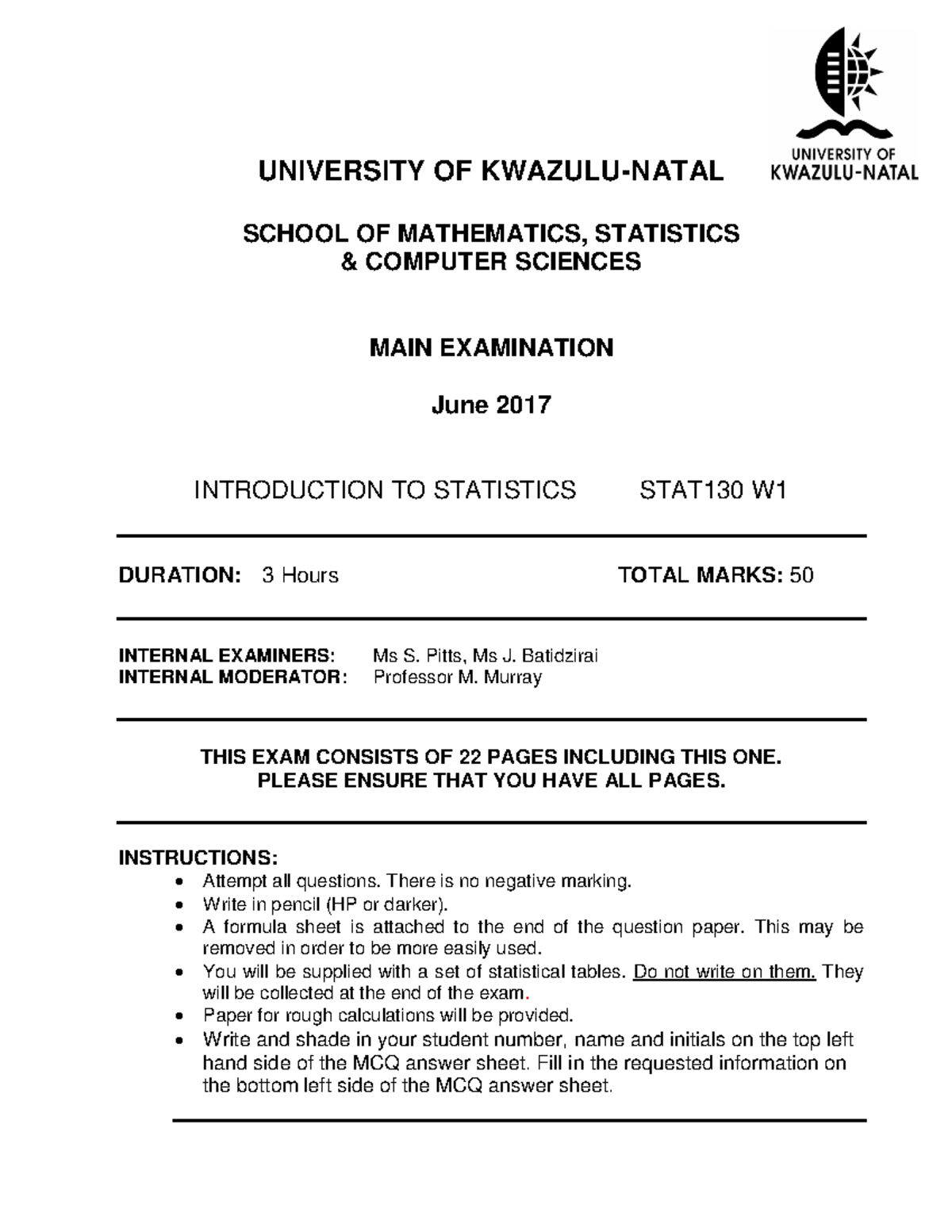 Exam June 2017 Questions And Answers Warning Tt Undefined Function 32 Warning Tt