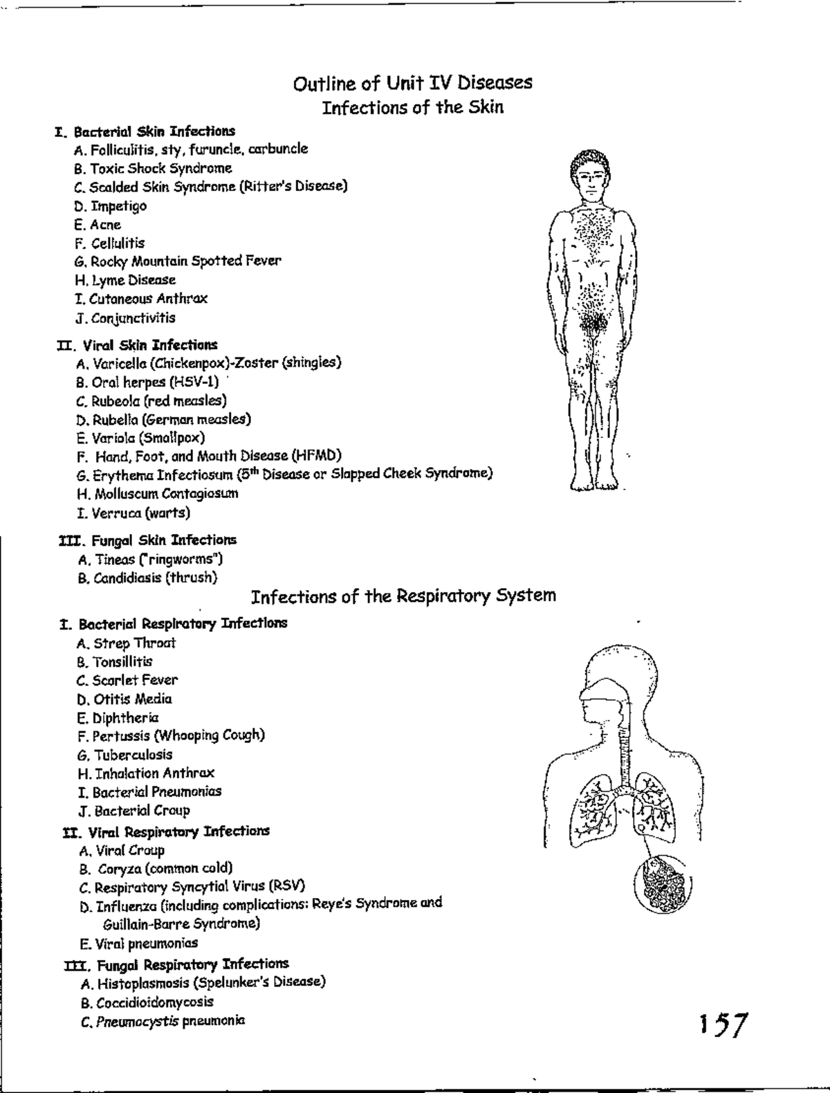 Unit 4, Part 1 - Microbiology - Outline of Unit IV Diseases Infections ...