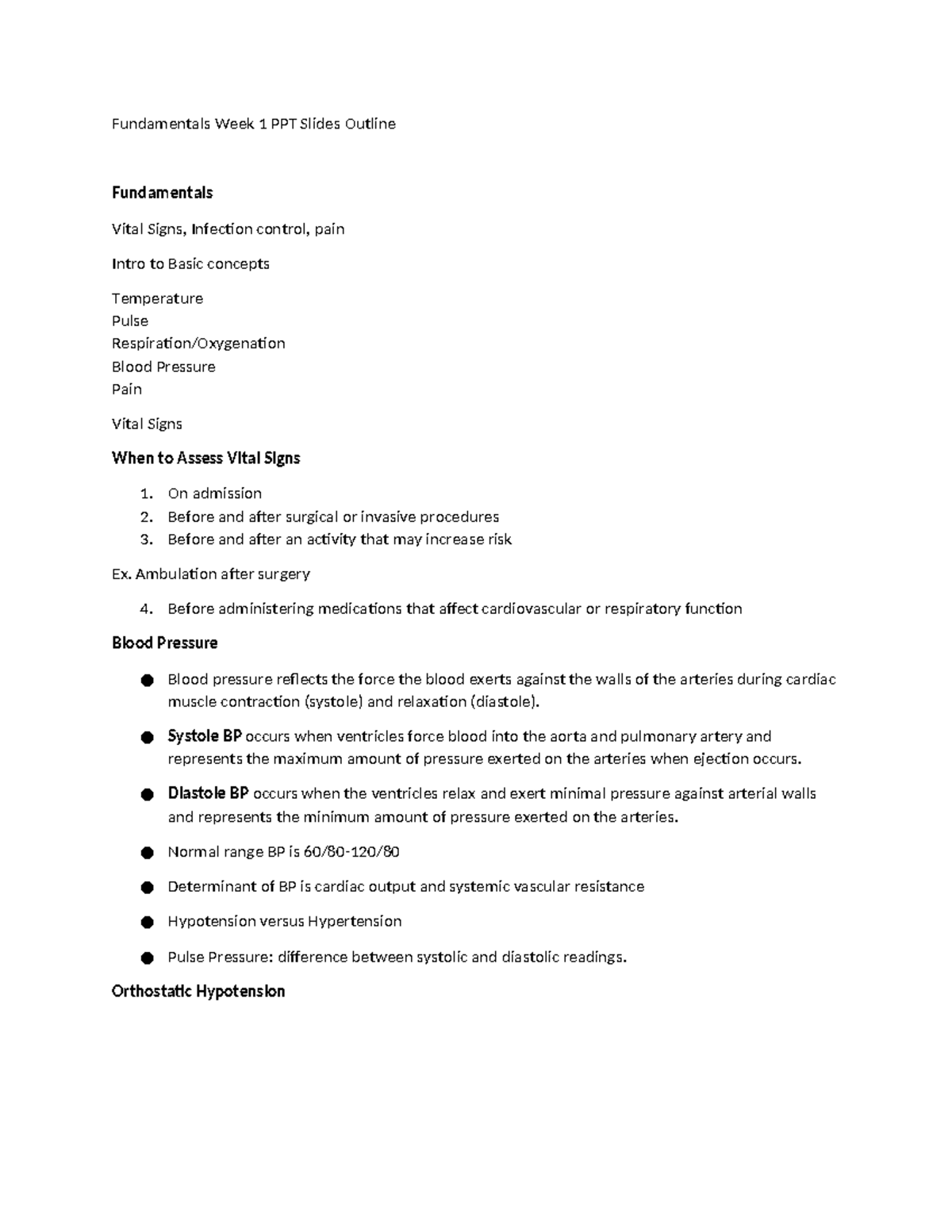 Fundamentals Week 1 PPT Slides Outline.by me - Fundamentals Week 1 PPT ...