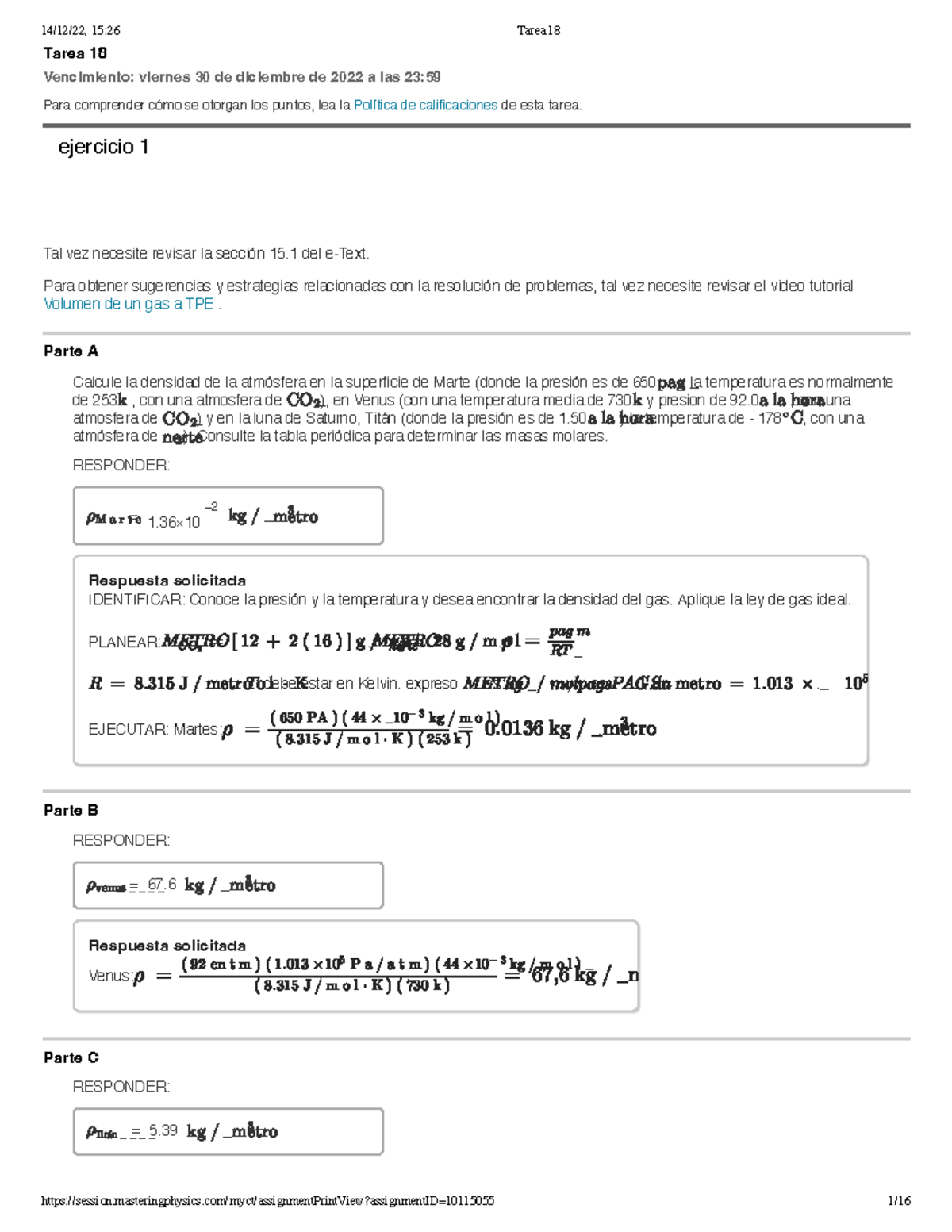 Tarea 18 Pearson - Tarea 18 Vencimiento: viernes 30 de diciembre de ...