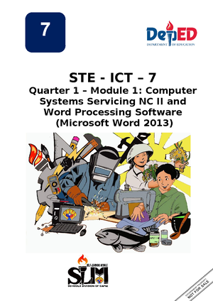 STE Grade-7 SLM Excel - computer - STE ICT – 7 Quarter 1 – Module 3 ...