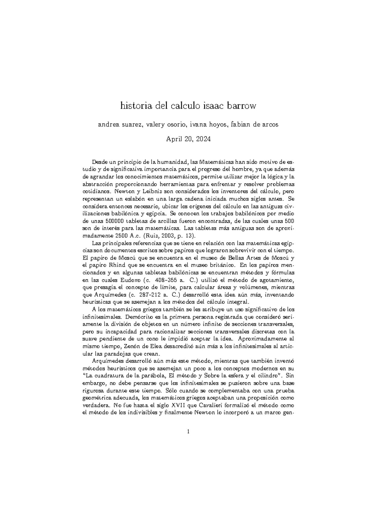 Historia del calculo Barrow - historia del calculo isaac barrow andrea ...