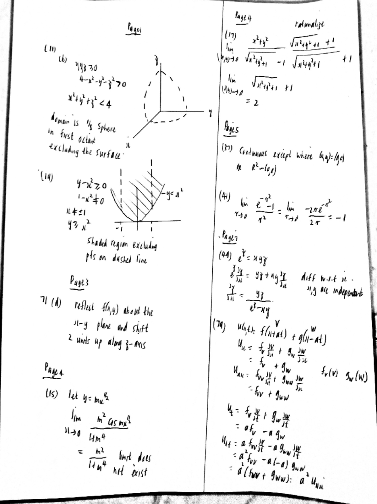 Calculus Tut 1 Solutions - MATH212 - Studocu
