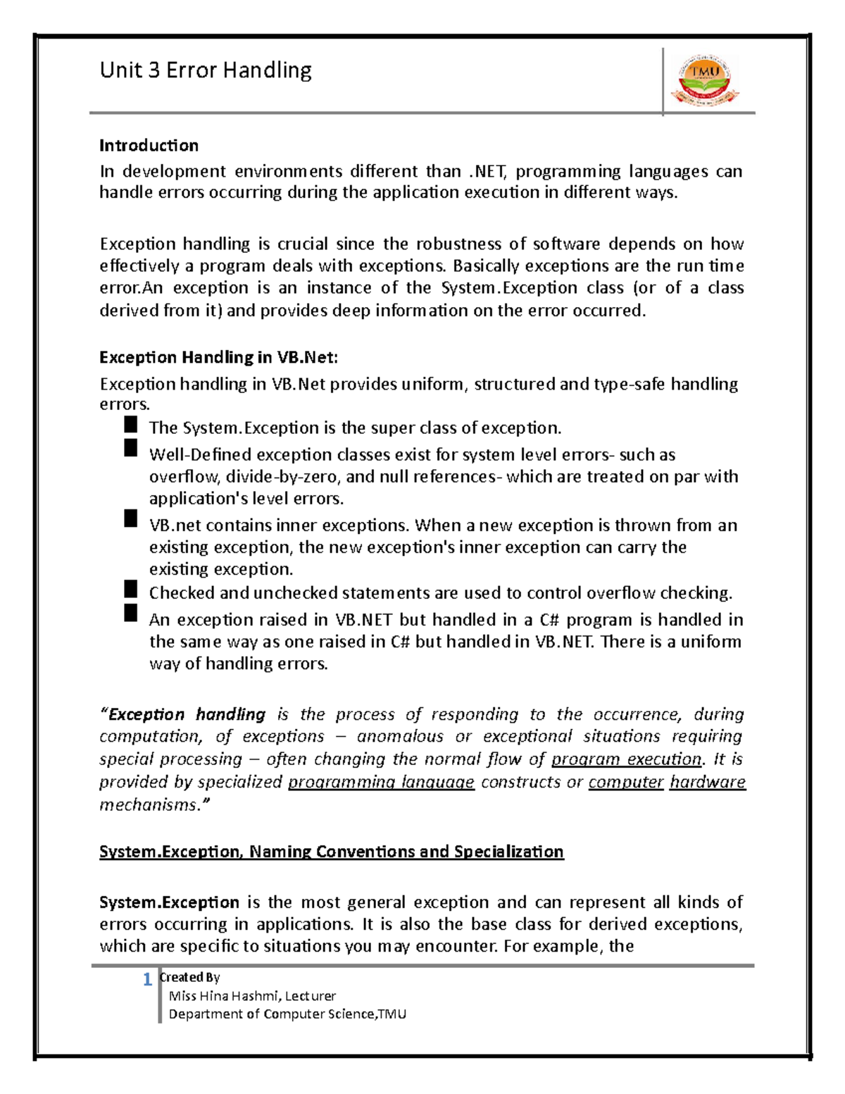 VB - fgrgrgr - Introduction In development environments different than .NET, programming ...