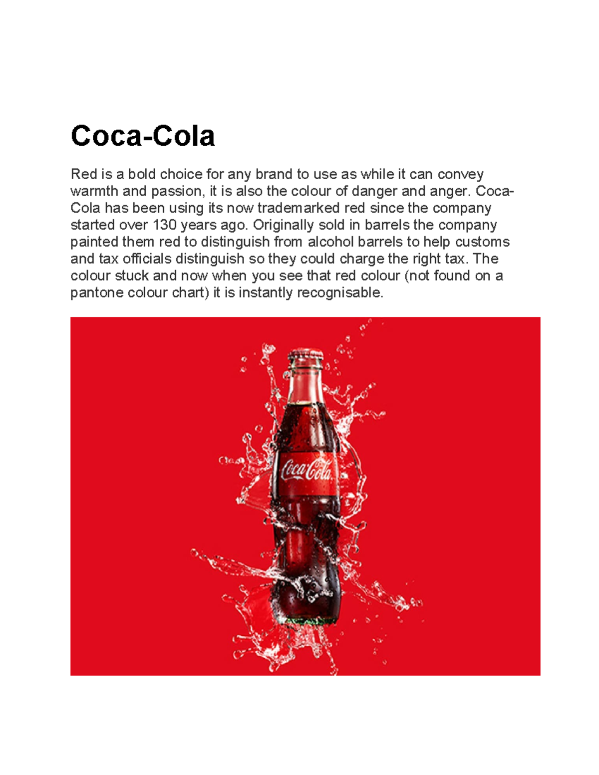 Brand by its color - none - Coca-Cola Red is a bold choice for any ...