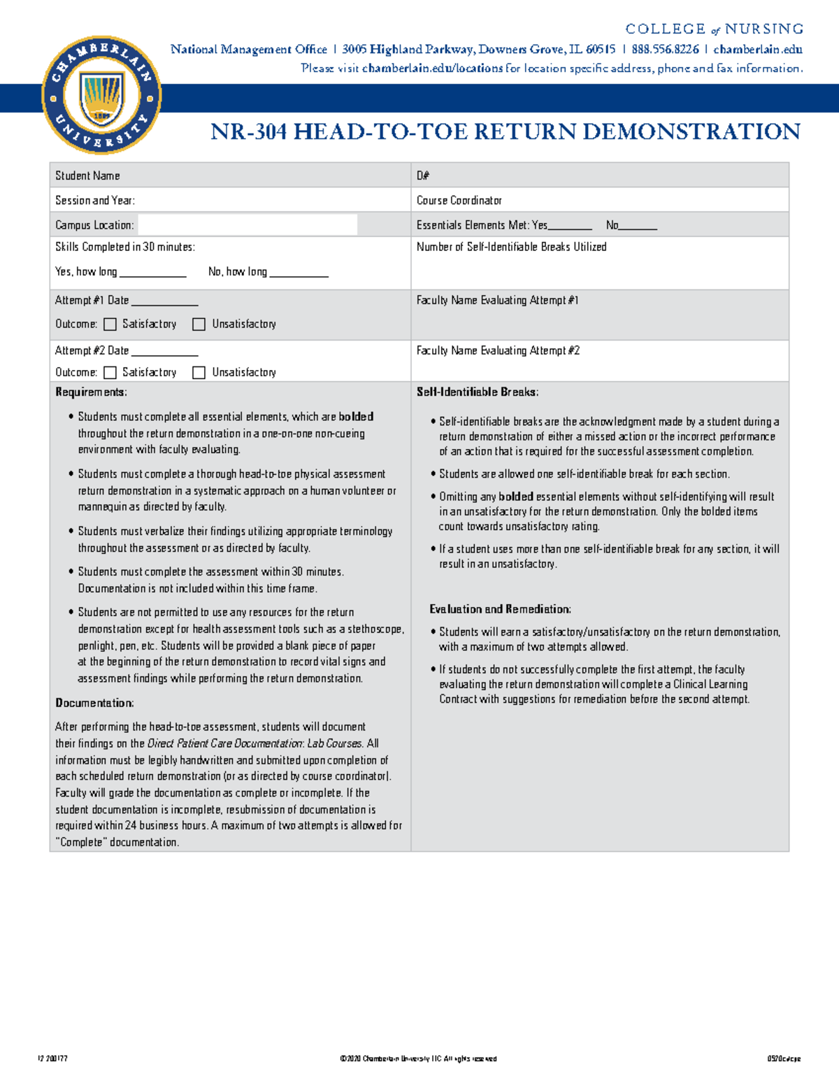 NR304 Head to Toe Return Demonstration 06 - NR-304 HEAD-TO-TOE RETURN DEMONSTRATION National ...