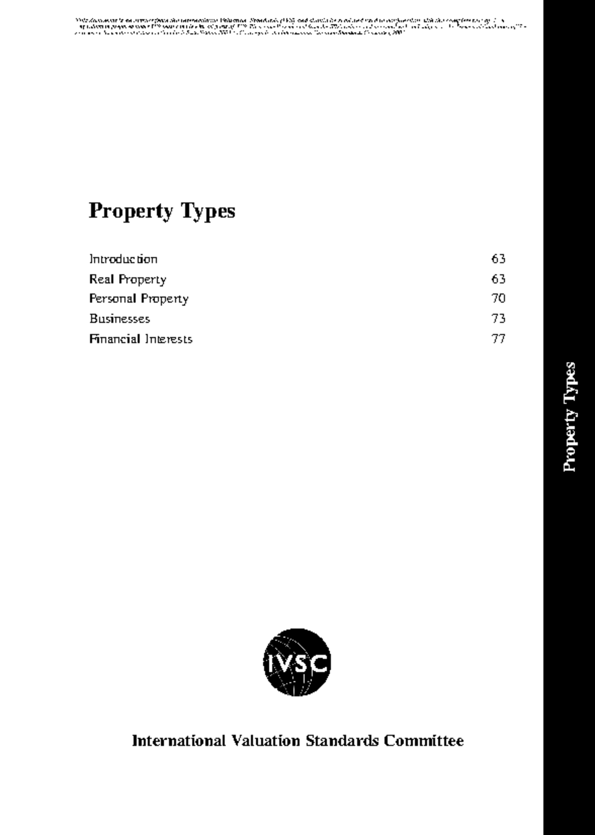 05-property types - essay writing - Property Types Introduction 63 Real ...