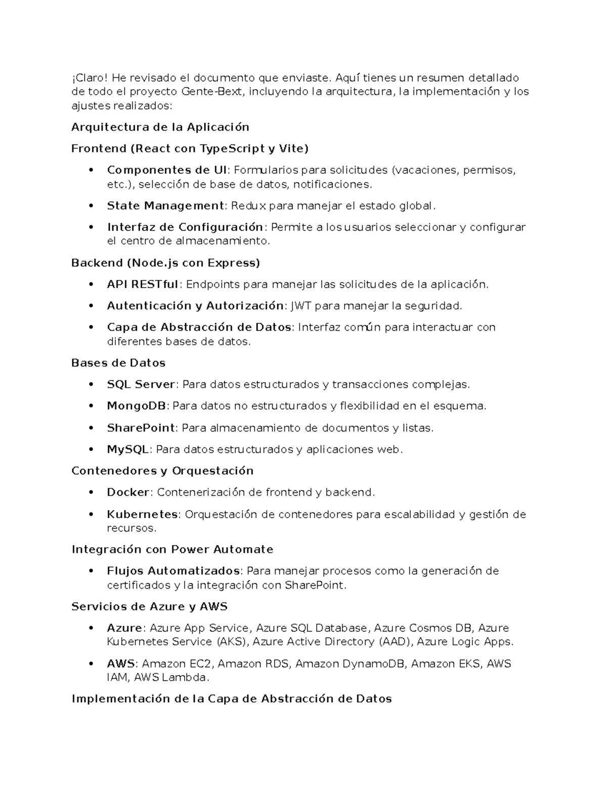 4 parte gente bext - ADASDAS - ¡Claro! He revisado el documento que ...