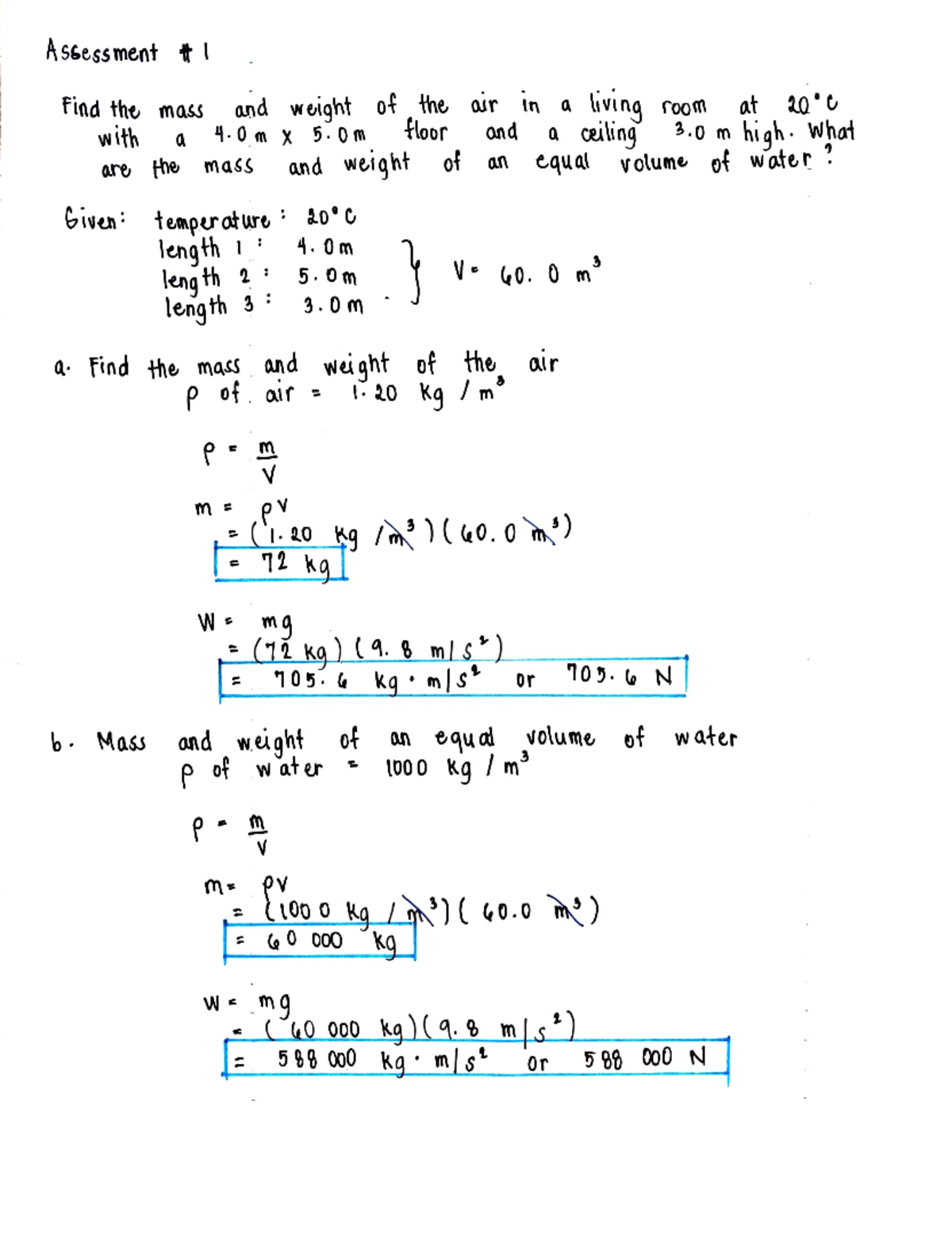 Mass and Weight - Assess ment Find the mass with are fhe mass Giveni ...