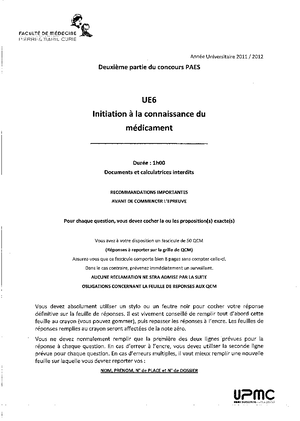 UE6 - Année Universitaire 2013 / 2014 NOUMEA 2013- 2014 Mars 2014 UE6 ...