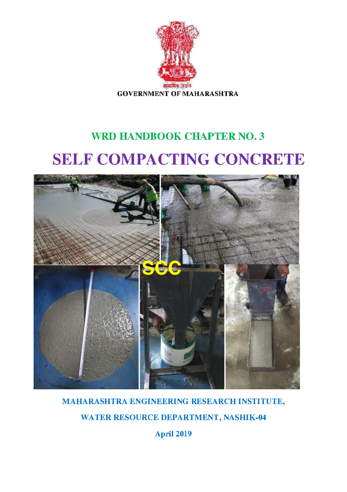 WRD-03 Self Compacting Concrete - ####### GOVERNMENT OF MAHARASHTRA WRD ...