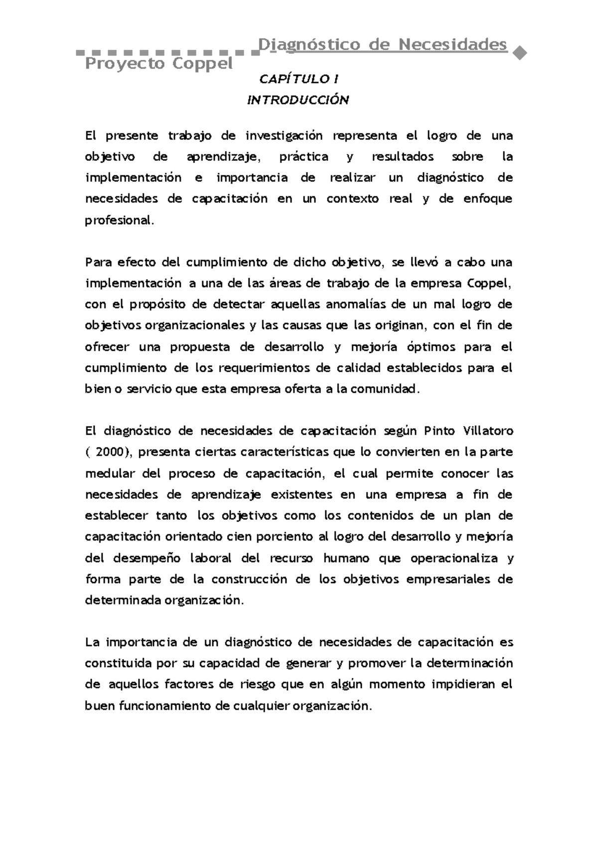 Pdf dnc realizado a la empresa coppel - Diagnóstico de Necesidades Proyecto Coppel CAPÍTULO I ...