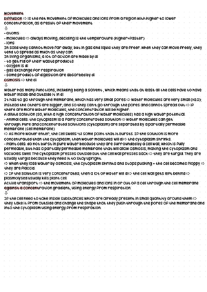 Biology Fill In Blanks - BIOL 1111 - Studocu