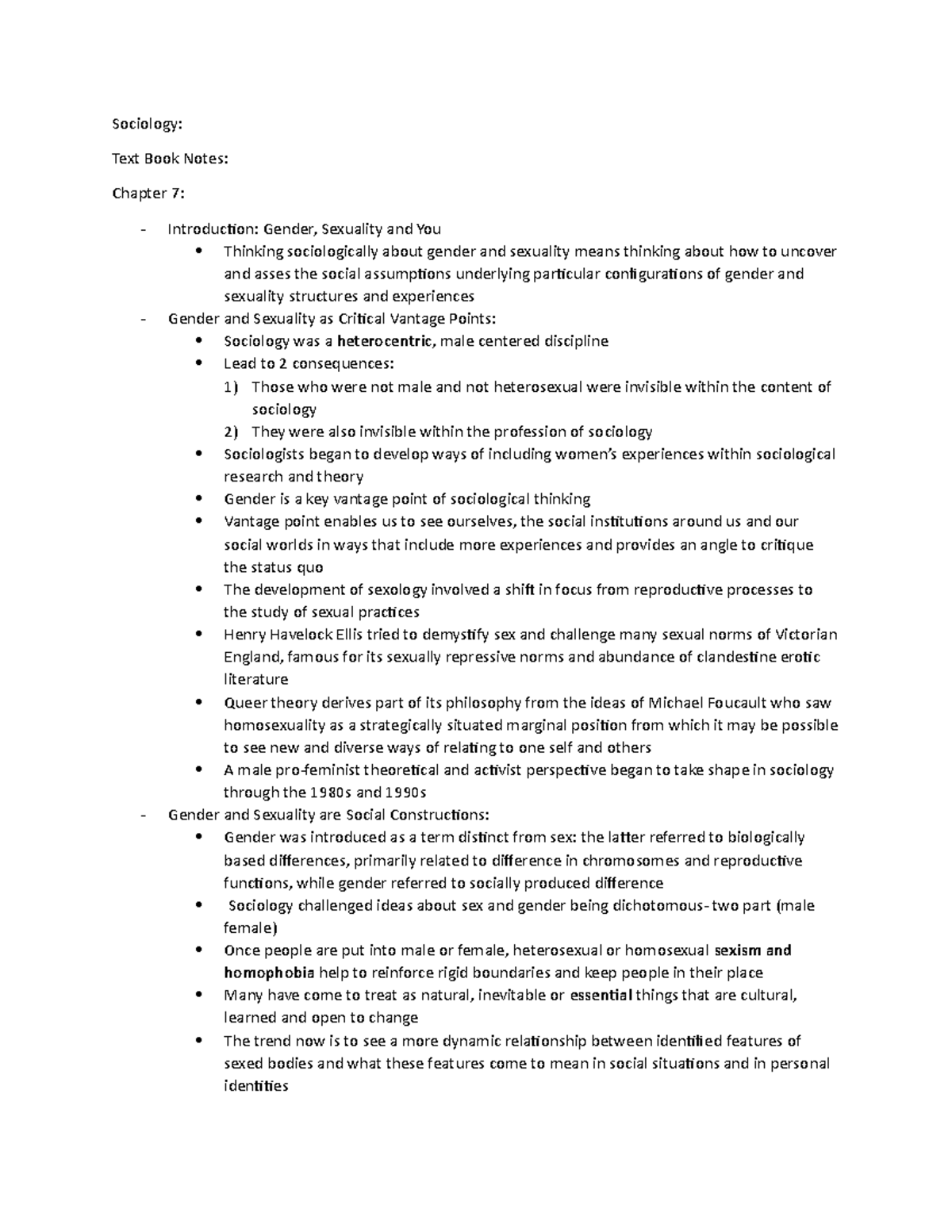 Chapter 7 notes - Summary Principles of Sociology - Sociology: Text ...