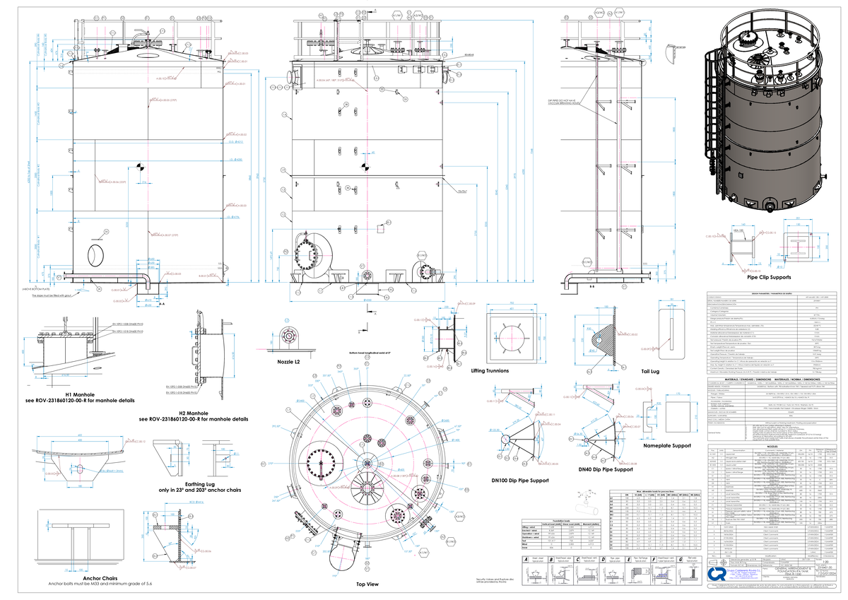 2318401.00.Rev.7 - General - 70 603 0° 90° 105° 135° 210° 225° 345° 45 ...