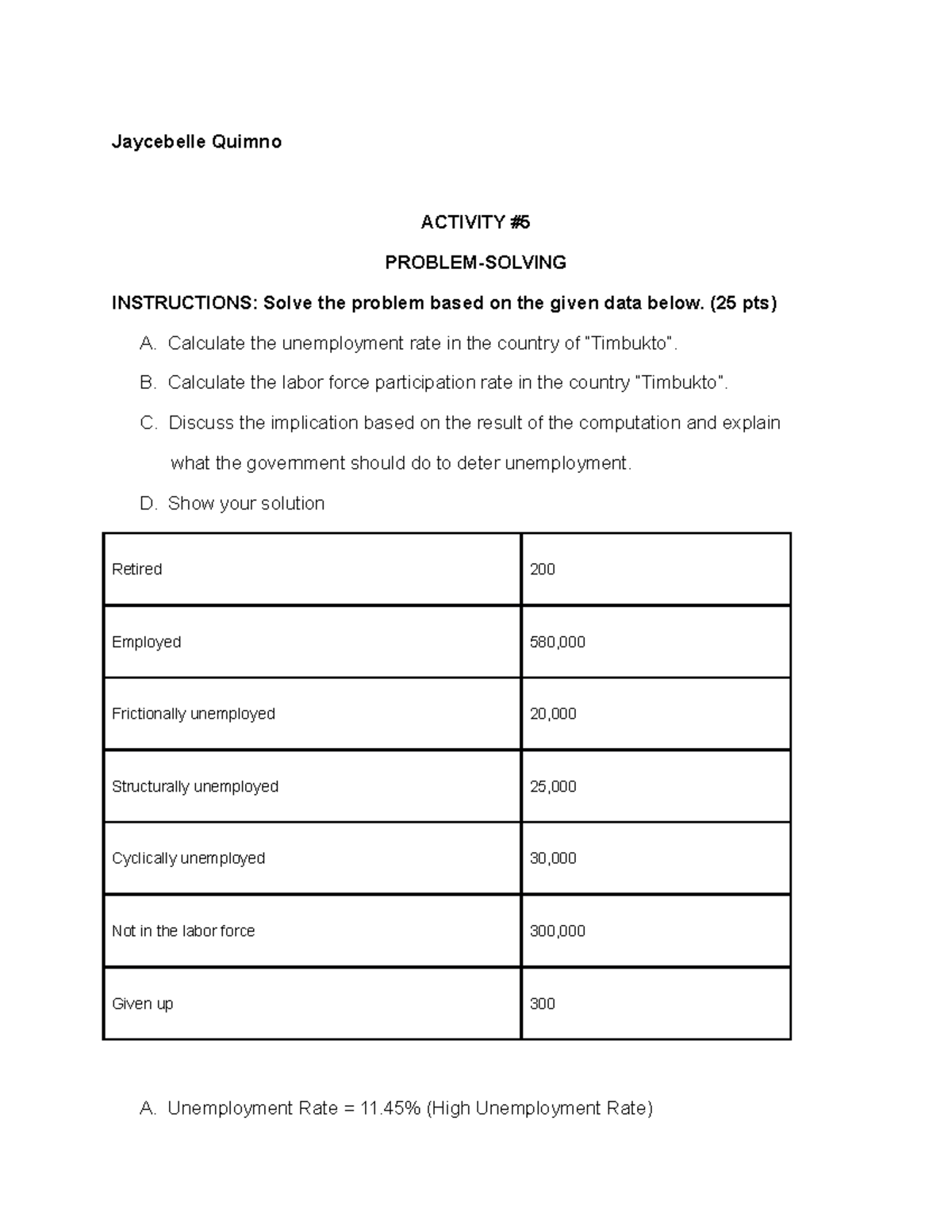 Jaycebelle Quimno - Activity #5 BA14 - Jaycebelle Quimno ACTIVITY PROBLEM-SOLVING INSTRUCTIONS ...