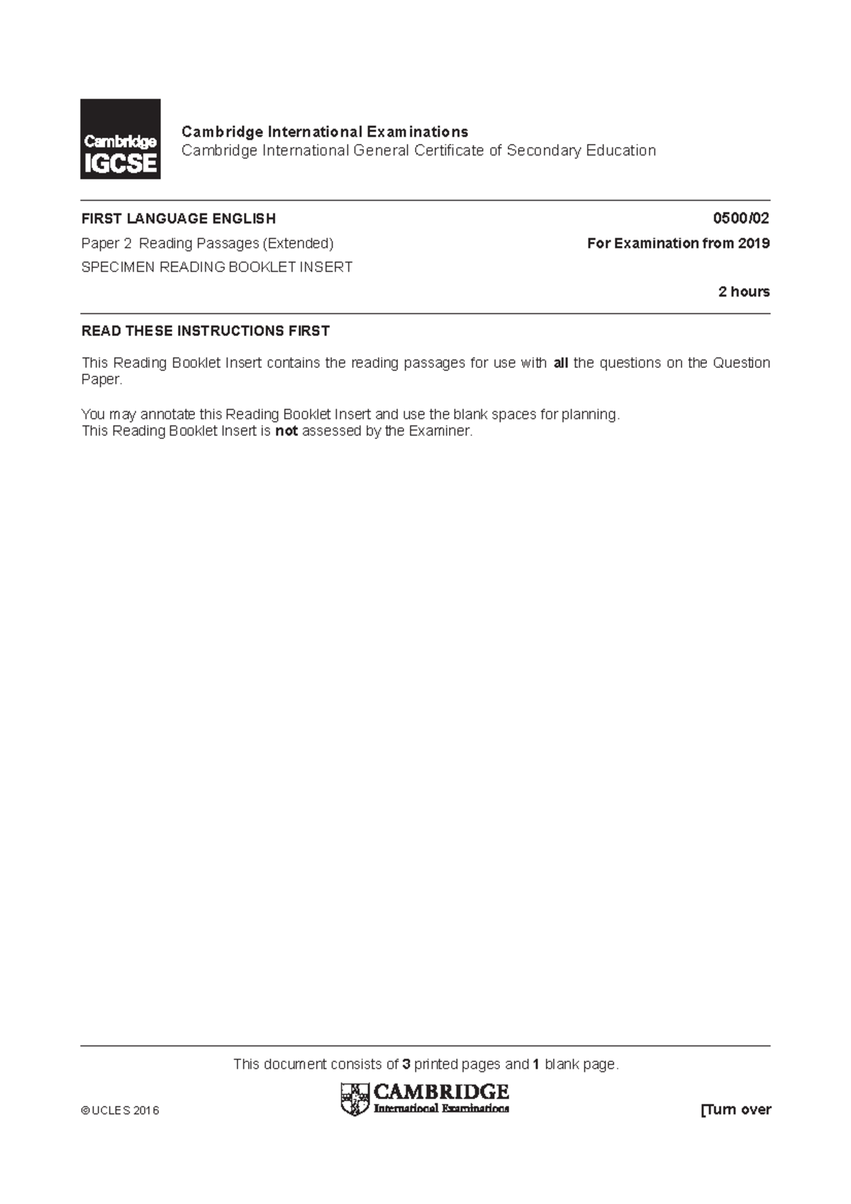 360841 2019 specimen paper 2 insert - This document consists of 3 ...