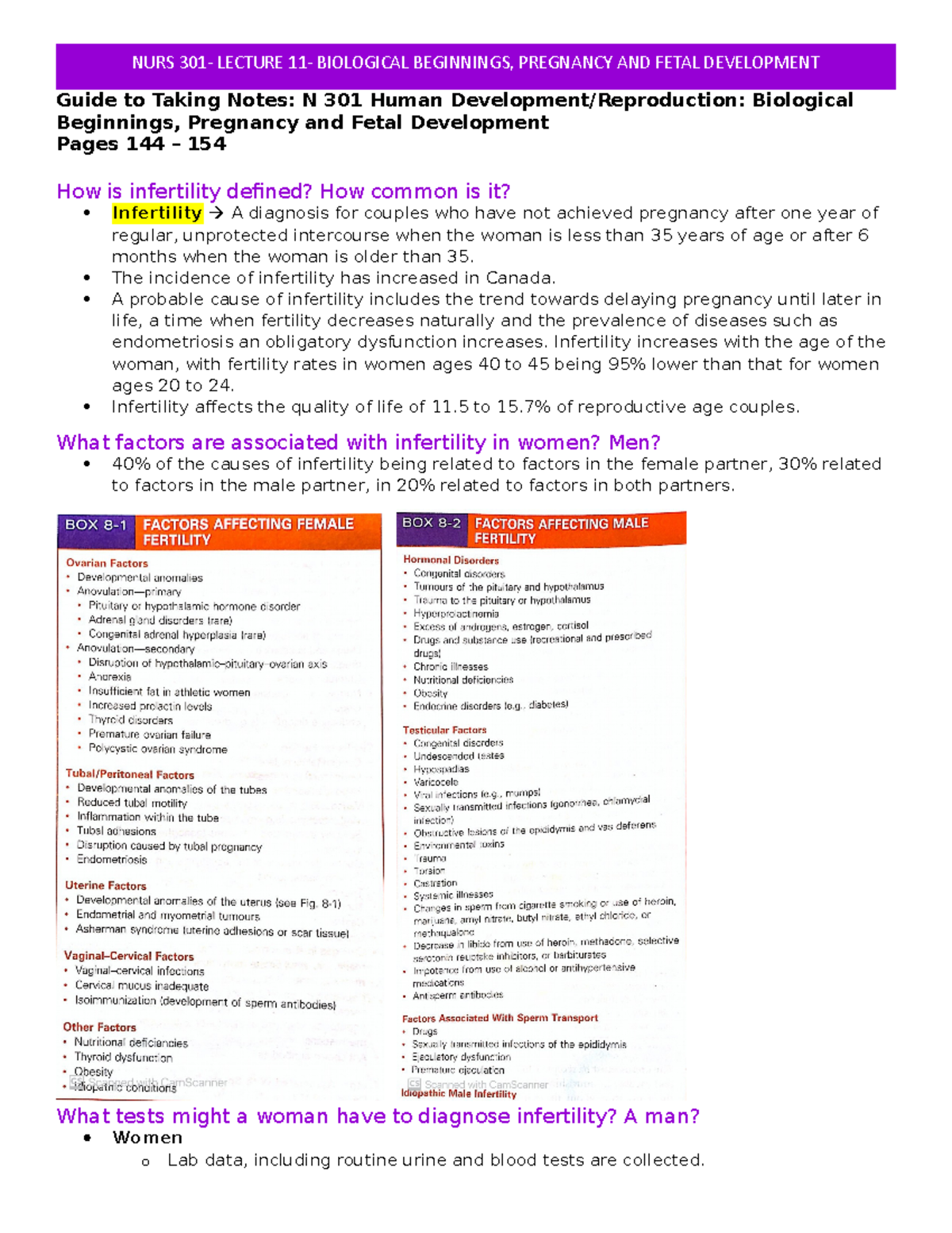 Lecture 11- Biological Beginnings Preganancy and Fetal Development ...