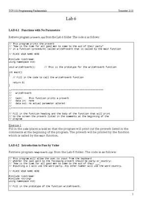 Lab04 - Python Practive - Problem Solving and Programme Design - MMU - Studocu