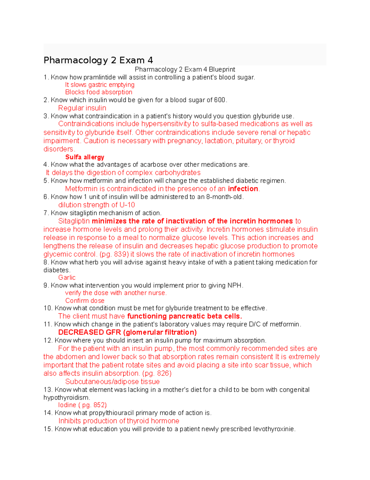 Pharmacology 2 Exam 4 - Clinical reflection paper for a medical ...