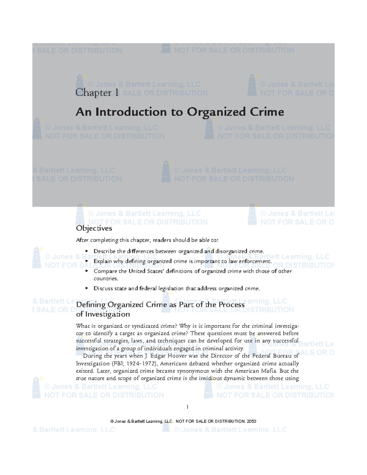 Organized Crime- Suggested Reading - 1 Objectives After completing this ...