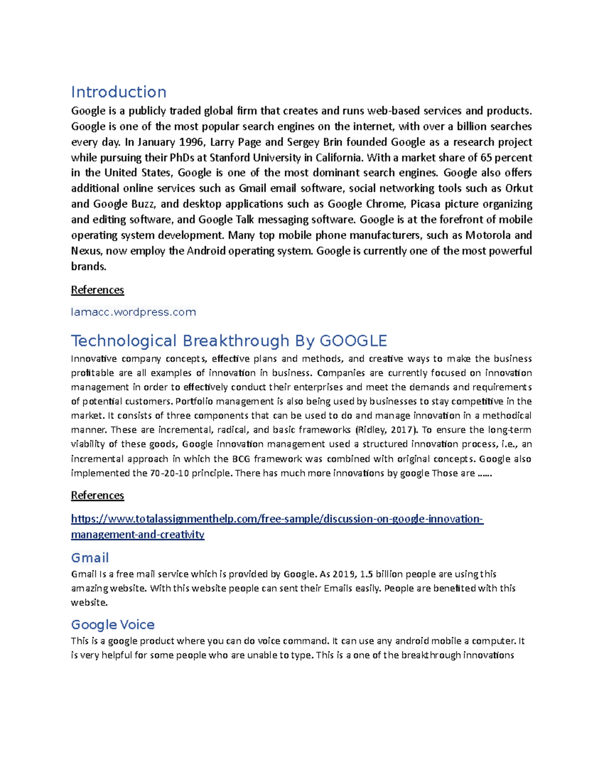 CST - Its useful for every students - Introduction Google is a publicly ...