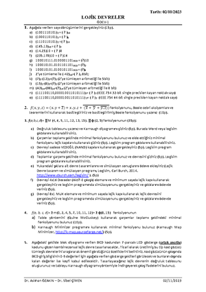 Ssss - nasıl yapıldığı bilen varmı - Lojik Devreler - Studocu