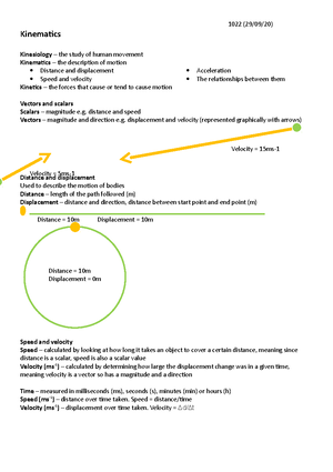Balance, Centre of Mass and Segmental Analysis - 1022 (10/11/20 ...