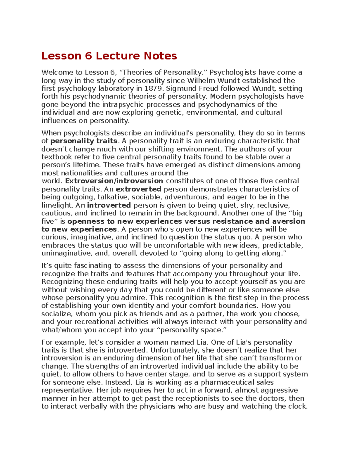 Lesson 6 Lecture Notes - Lesson 6 Lecture Notes Welcome to Lesson 6 ... Lesson 6 Lecture Notes - Lesson 6 Lecture Notes Welcome to Lesson 6 ...