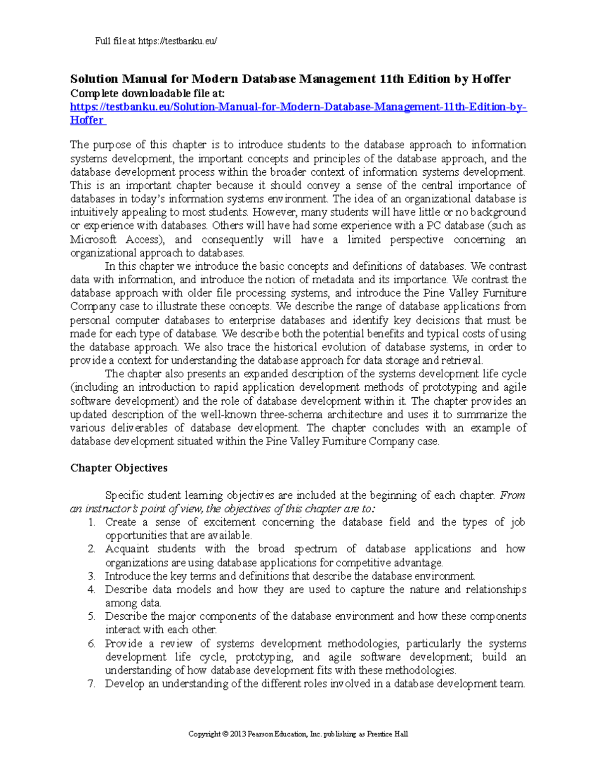 Solution Manual for Modern Database Mana - Full file at testbanku ...