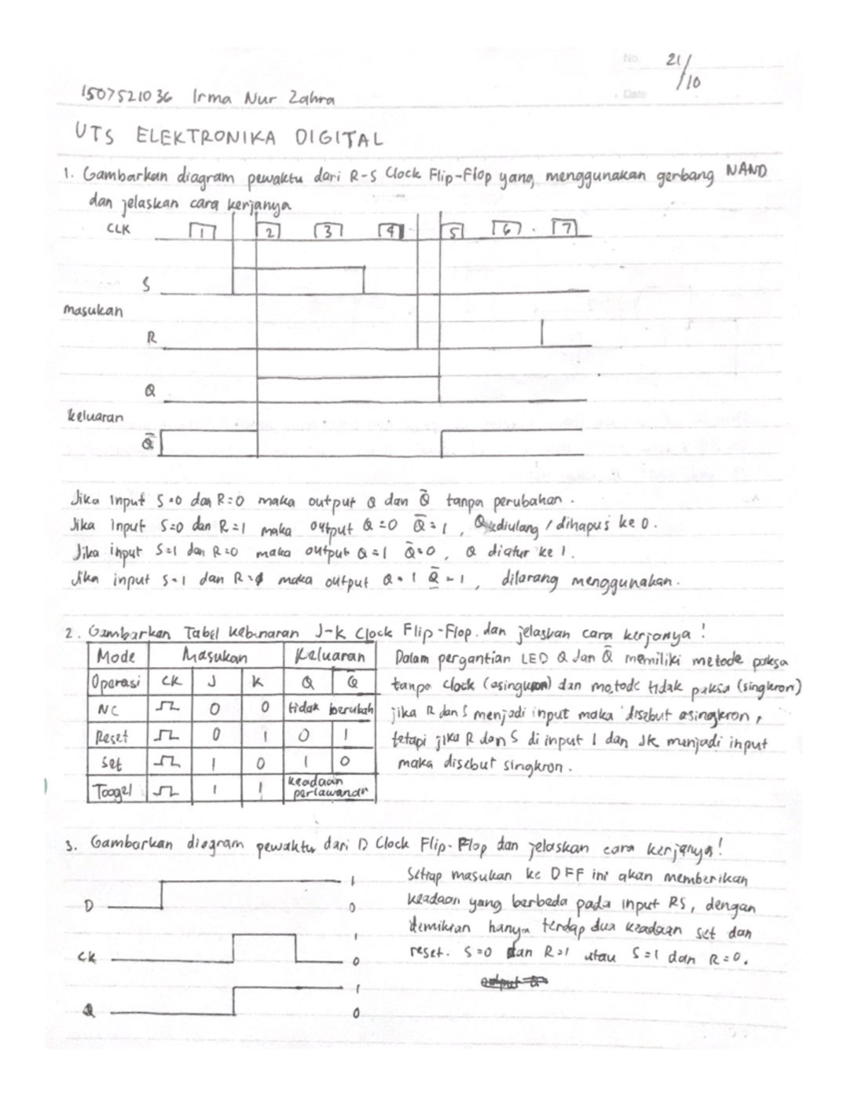 UTS Eldig - tugas elektronika digital - Elektronika Digital - Studocu