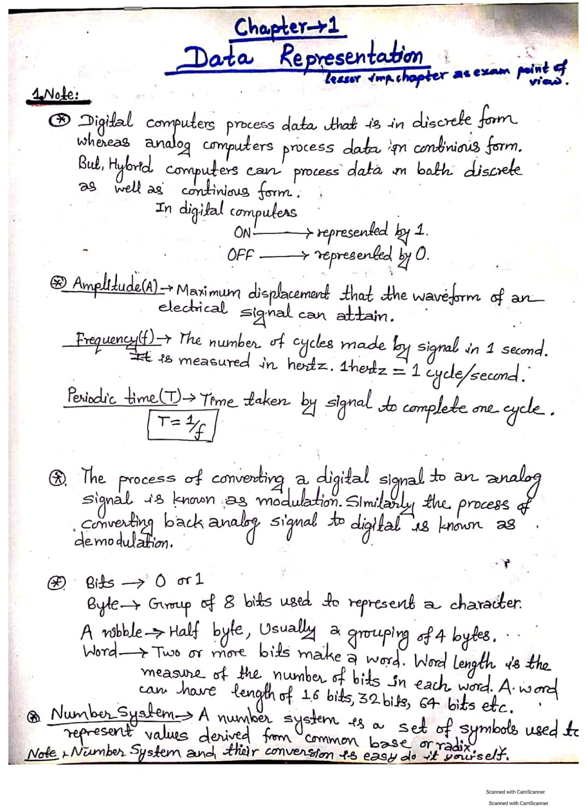 CA-Unit-1 - Computer Orgnisation - Computer Science - Studocu