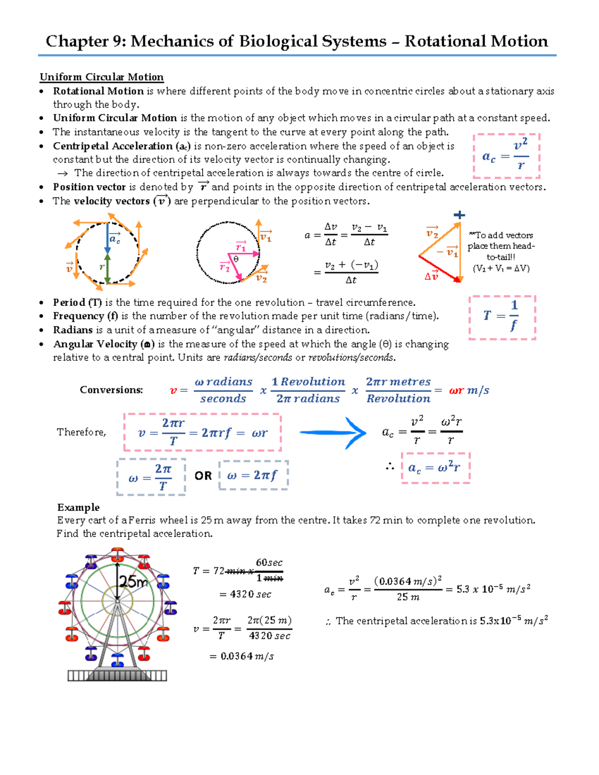 Rotational Motion - Uniform Circular Motion is the motion of any object ...
