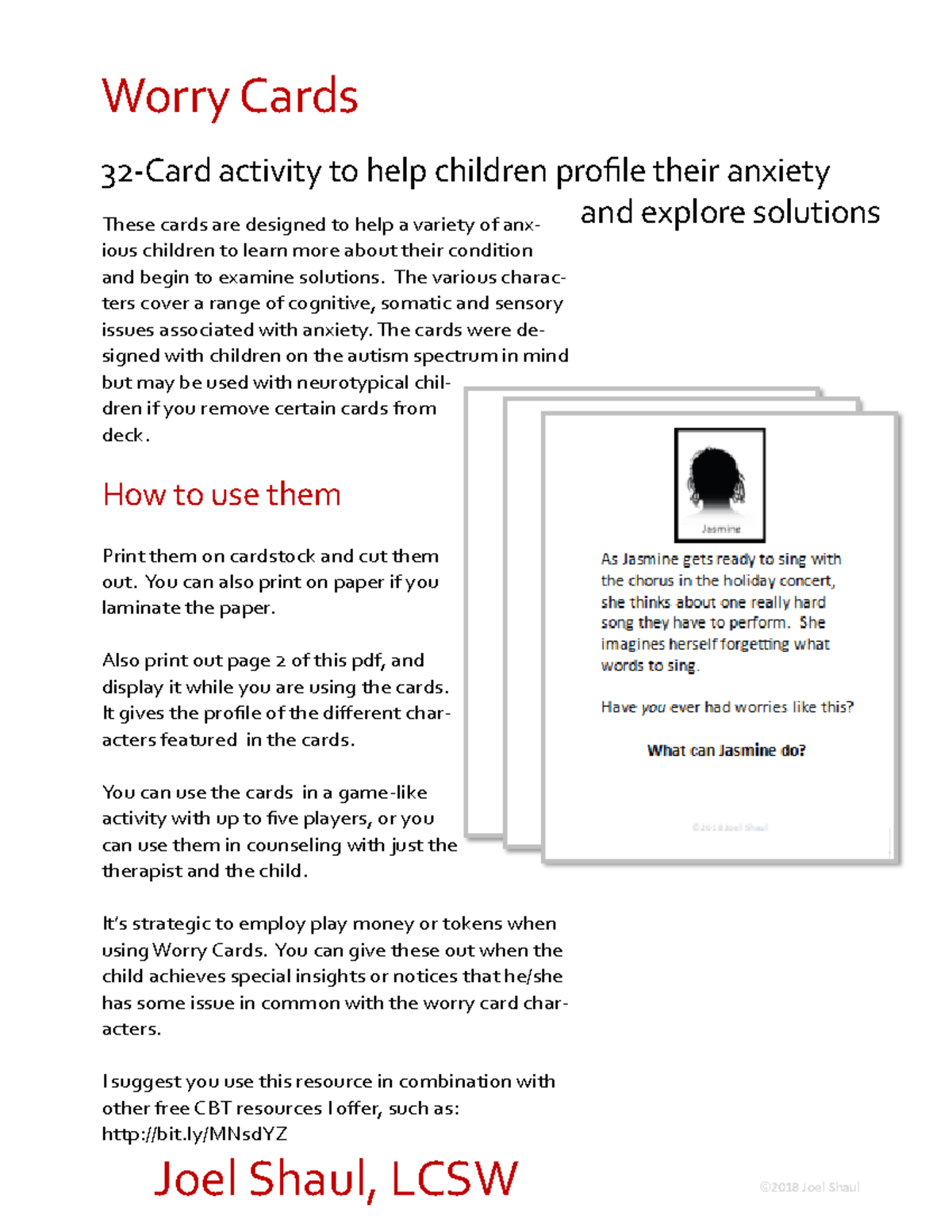 Worry cards Activity to explore anxiety - Worry Cards 32 - Card ...