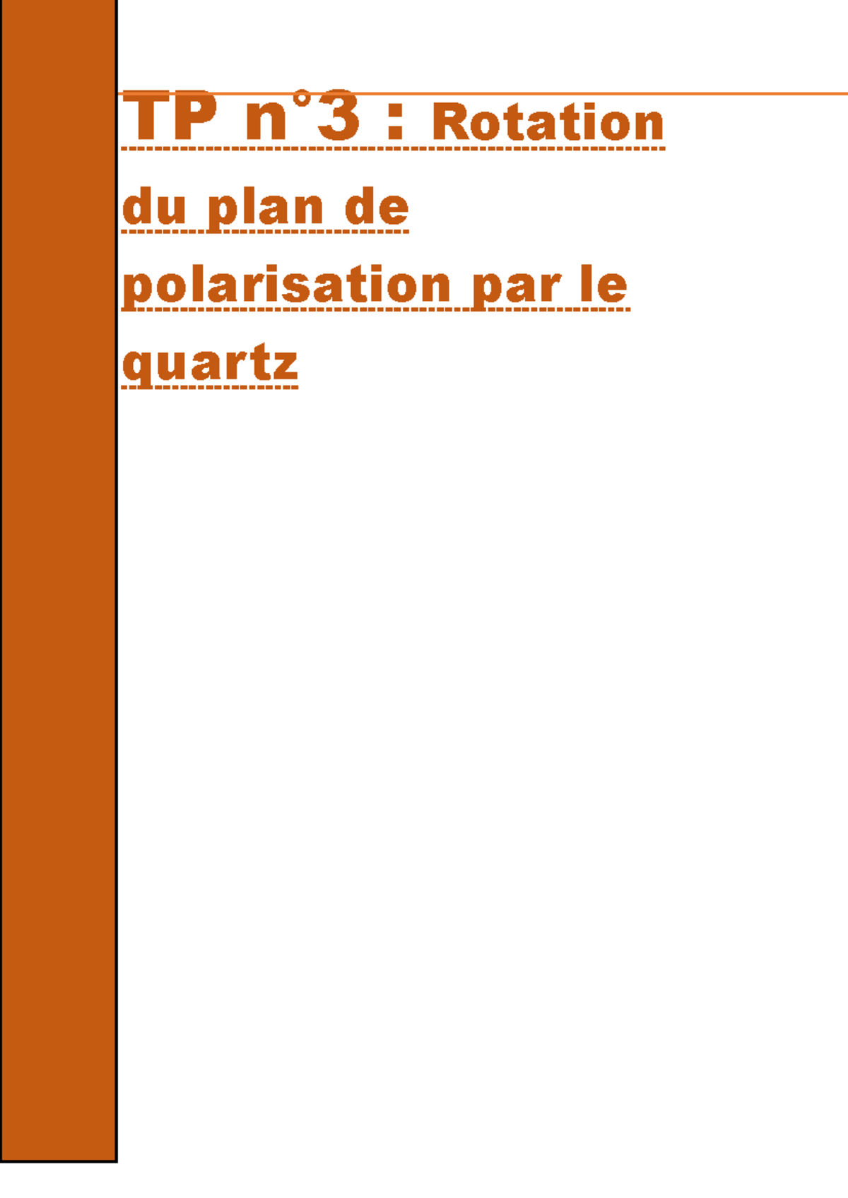 TP 3 - Ces documents offrent une synthèse claire et concise des ...