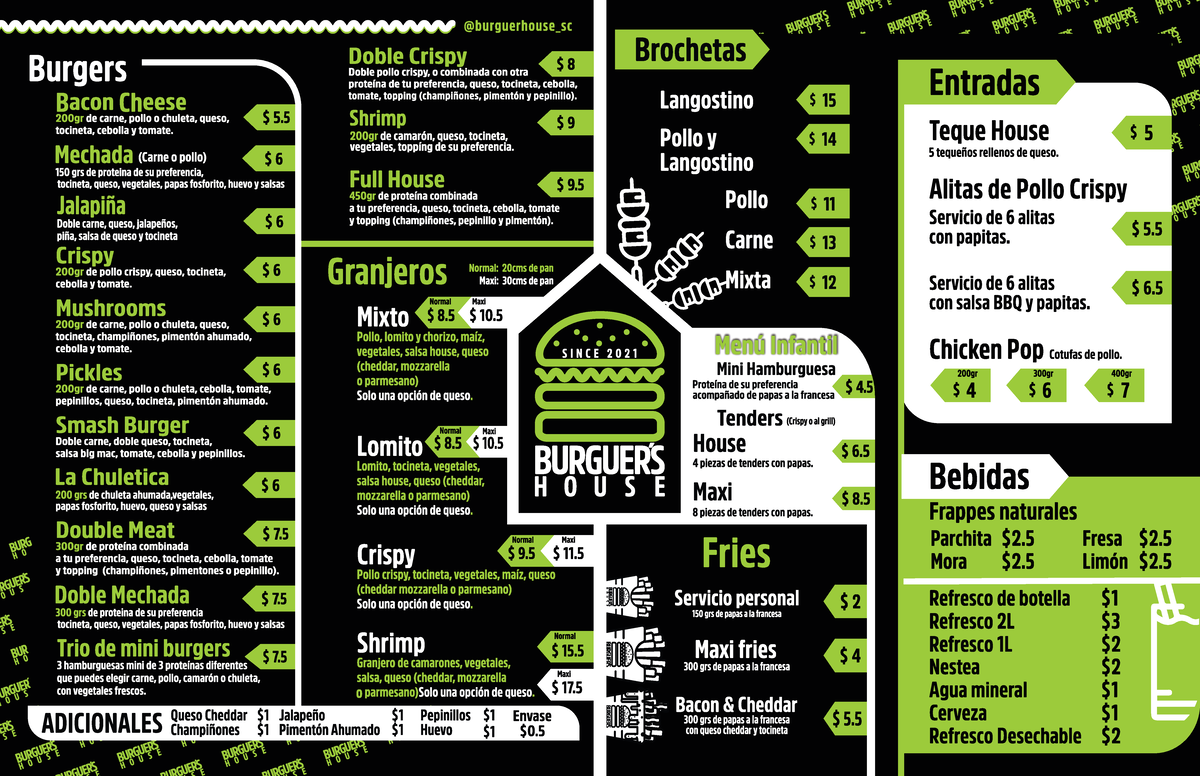 MENU 2024 Julio - Proyecto - BURGUERS BURGUERS BUKUS BURGUERS Butter ...