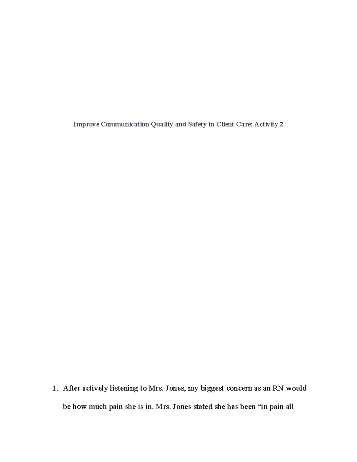 Module 2 Activity 2 - Assignment for semester 5 online class - Improve ...