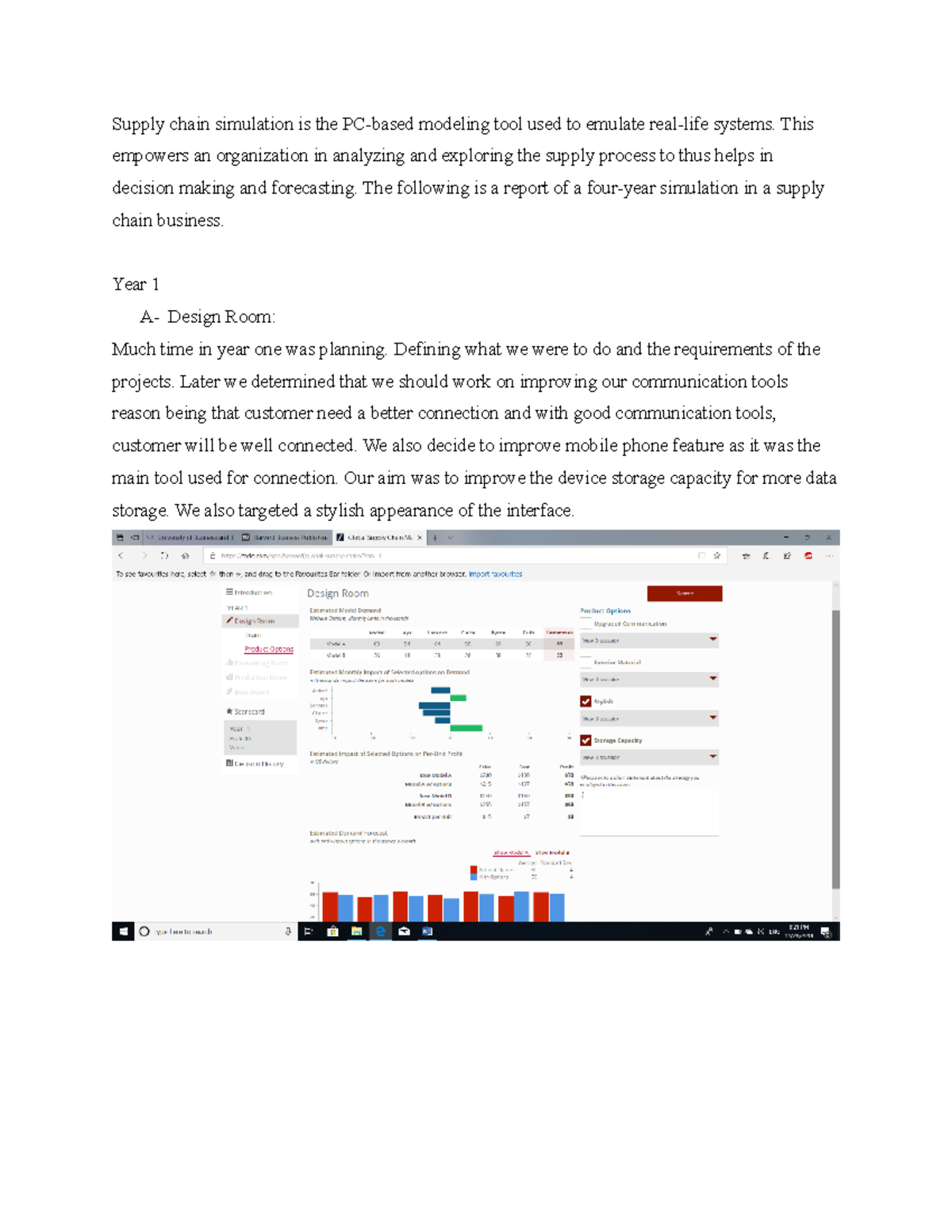 Final assignment - online simulation - Supply chain simulation is the ...