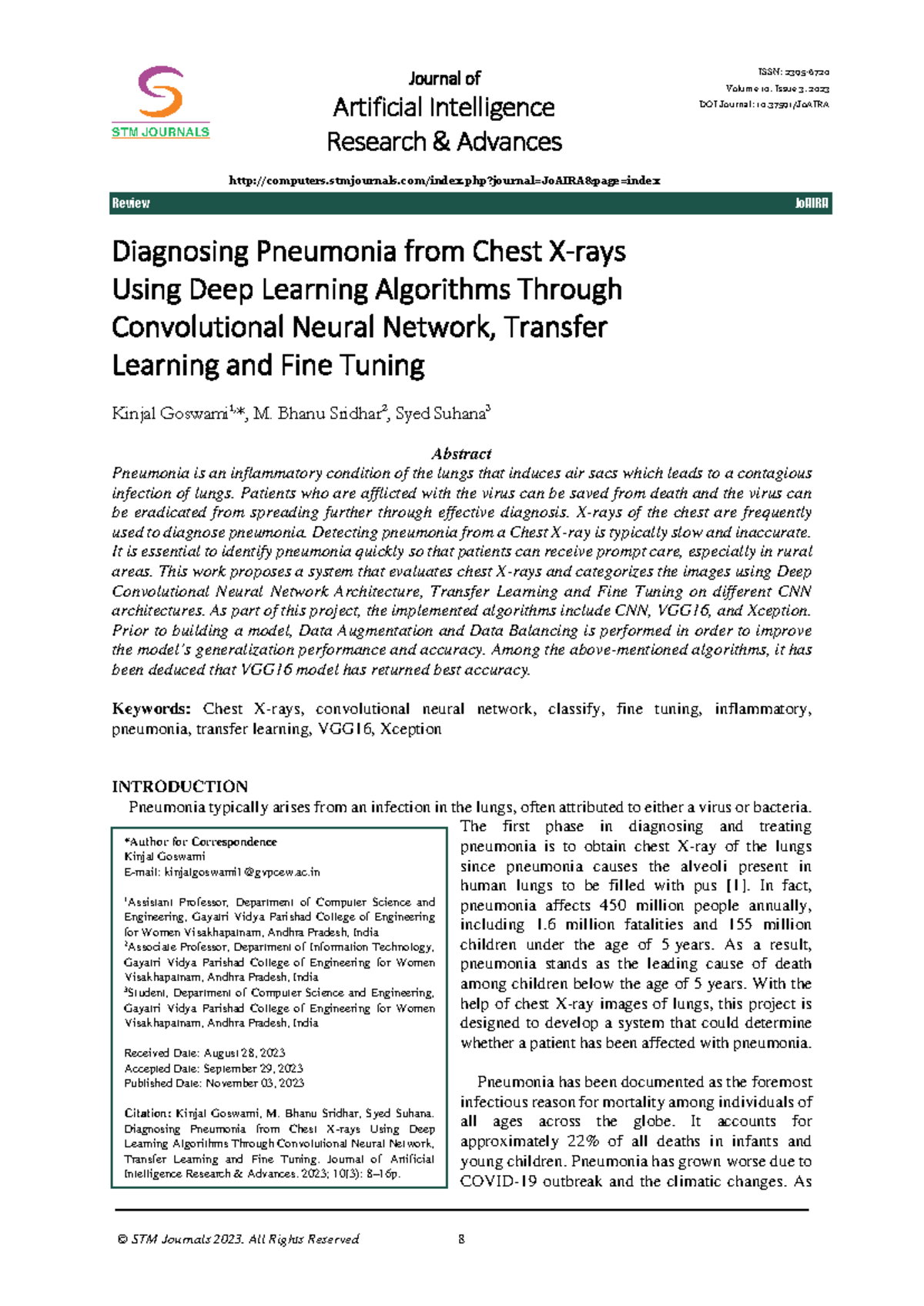 Paper-17-STM Journals-Pneumonia - ISSN: 2395- 6720 Volume 10, Issue 3 ...