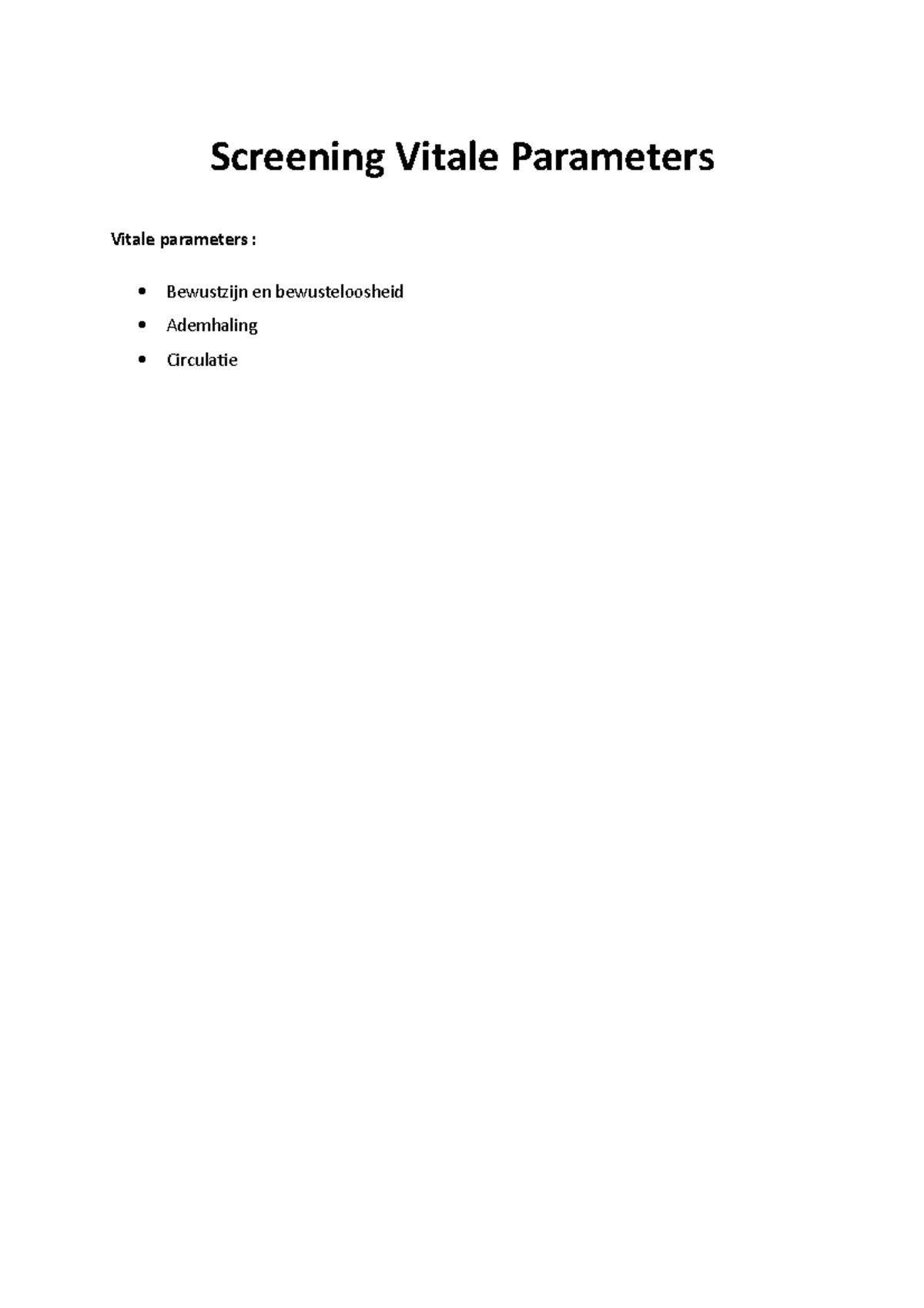 Bewustzijn en bewusteloosheid - Hieronder vallen 4 groepen ...