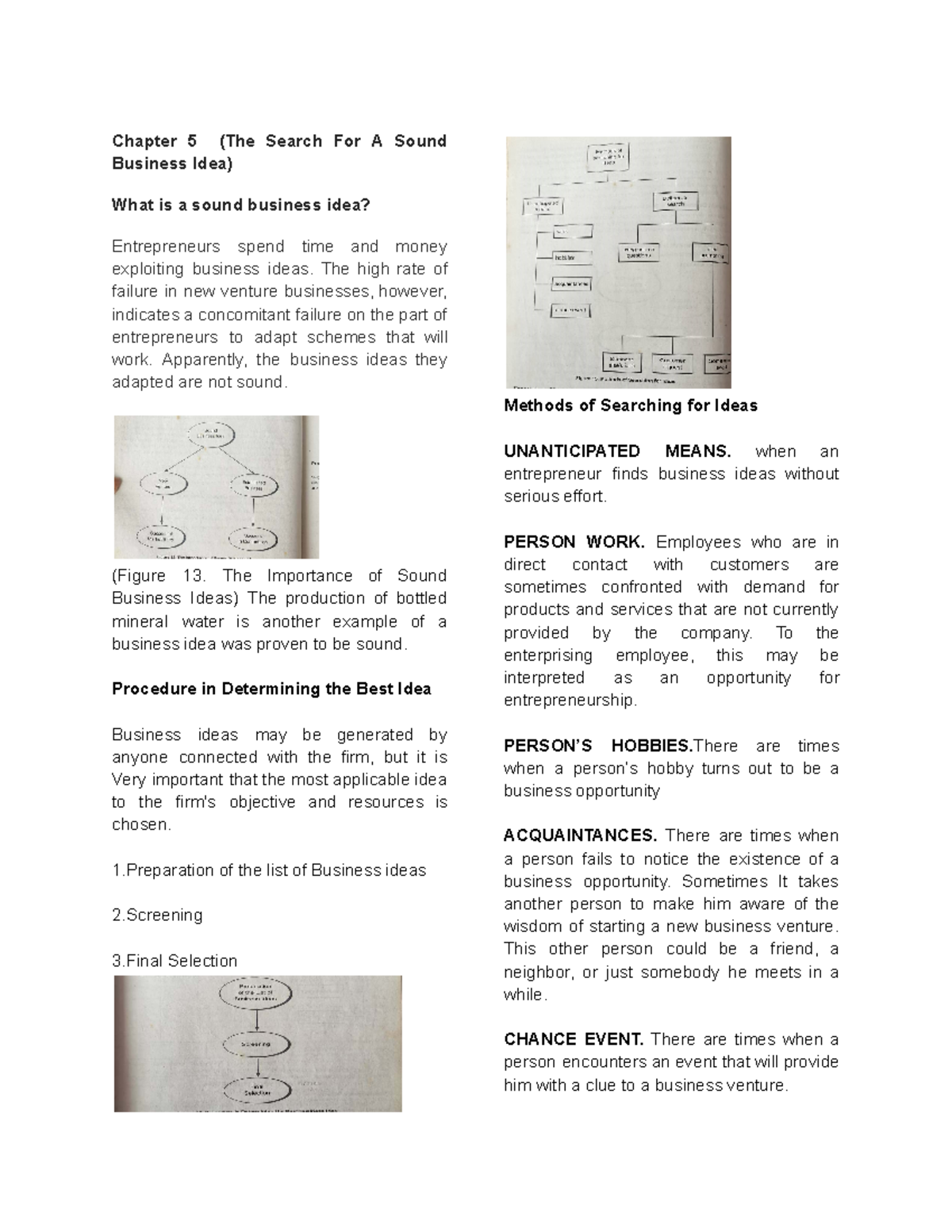 5-8-entrep - Reviewer in Entrepreneur - Chapter 5 (The Search For A ...