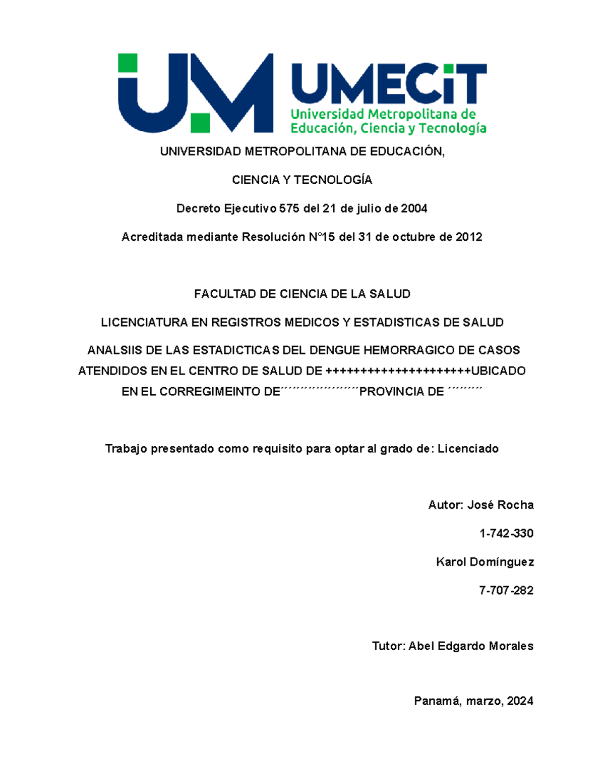 TEMA 2 - sksksk - UNIVERSIDAD METROPOLITANA DE EDUCACIÓN, CIENCIA Y ...