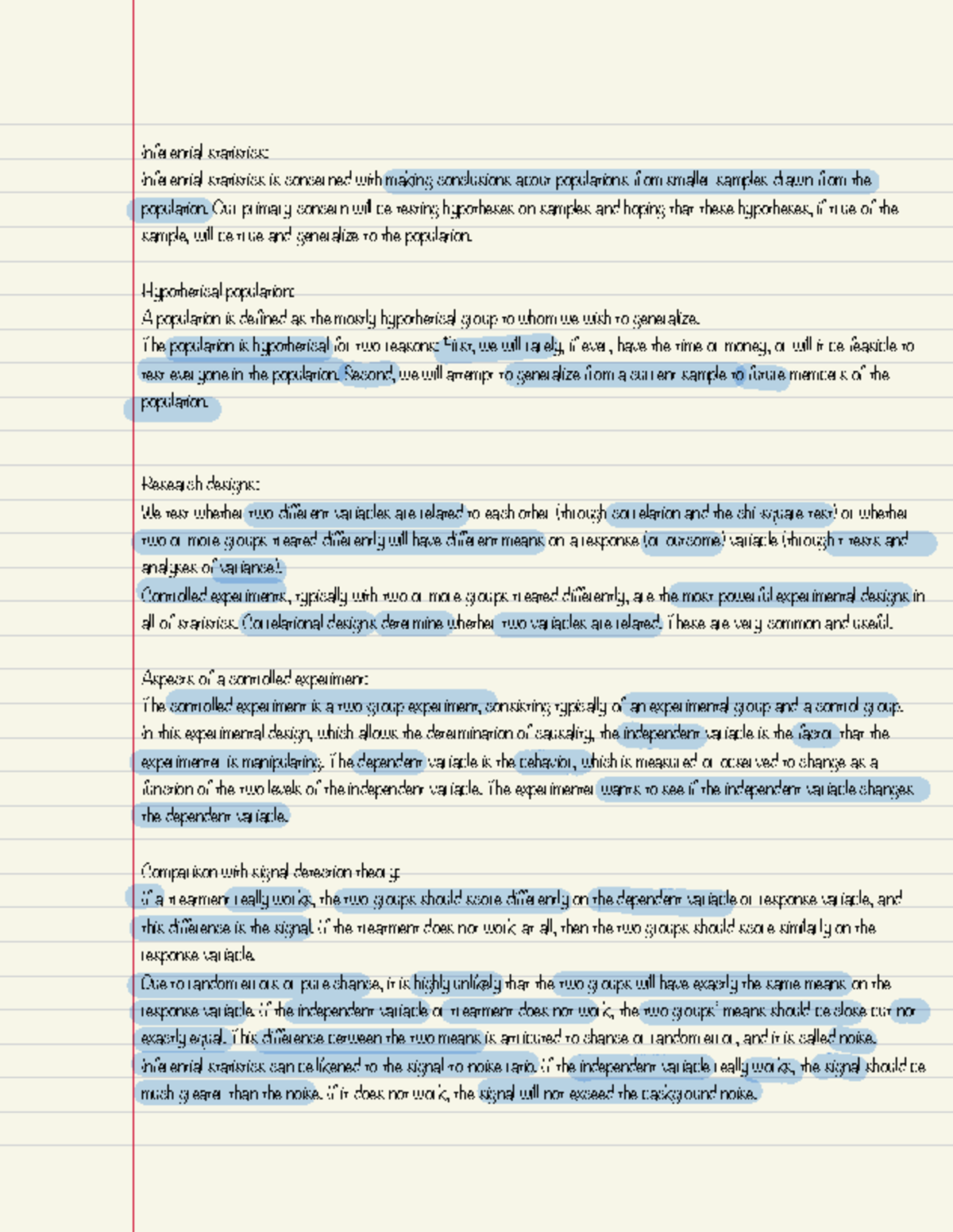 Ch. 5&6 - Highlighted class notes for the final exam covering chapters ...